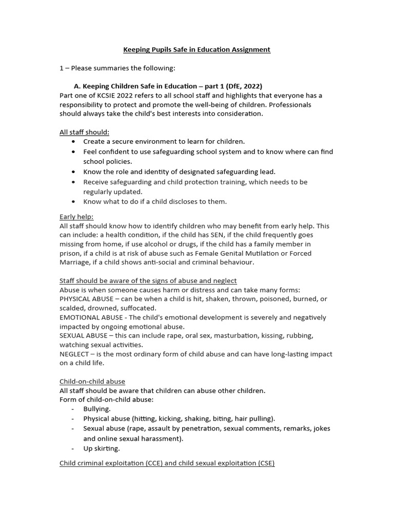 Andreea Safeguarding Assignment 2022 123468 3 ULTIMUL | PDF | Child ...