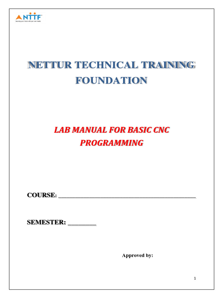 CNC Lab Manual | Download Free PDF | Numerical Control | Metalworking