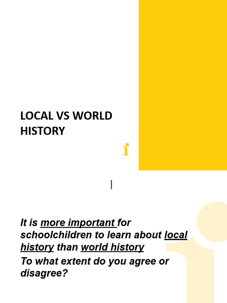 Importance of Local vs World History | PDF | Knowledge