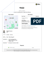 Ola Bill | PDF | Invoice | Fee