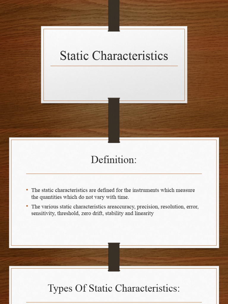 Static Characteristics | PDF
