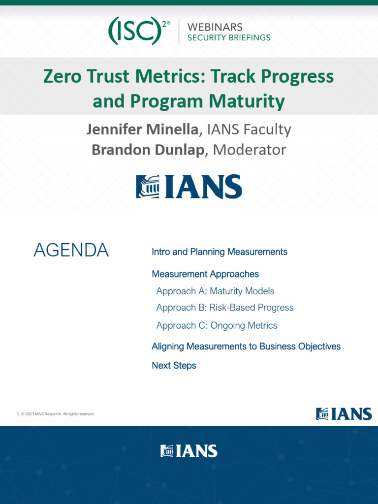Zero Trust Metrics Track Progress and Program Maturity | PDF | Computer Network | Cloud Computing