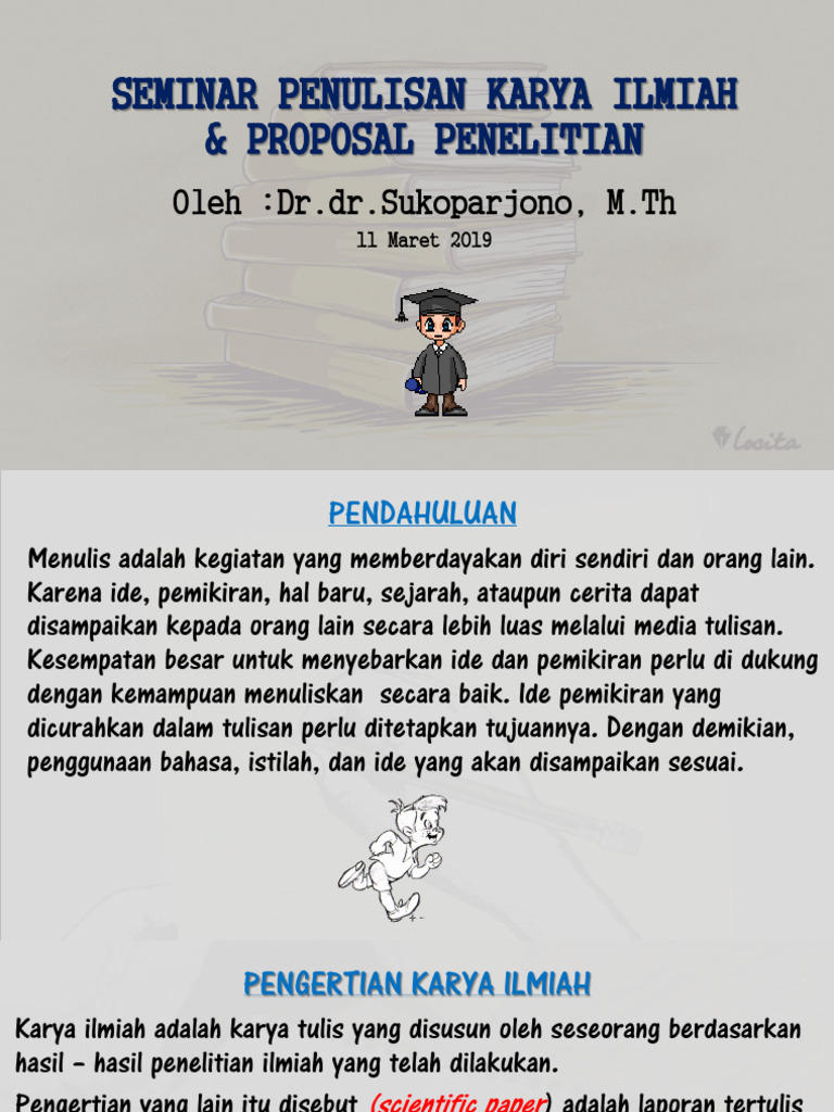 Seminar Penulisan Karya Ilmiah | PDF