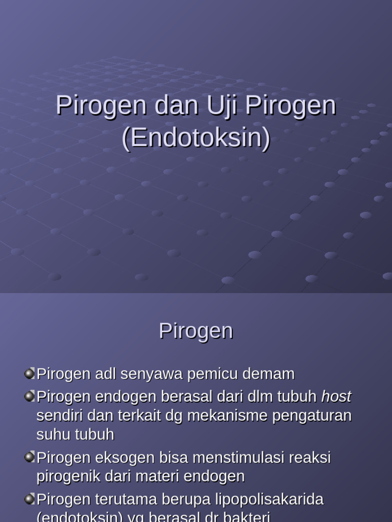 Pirogen Dan Uji Pirogen | PDF