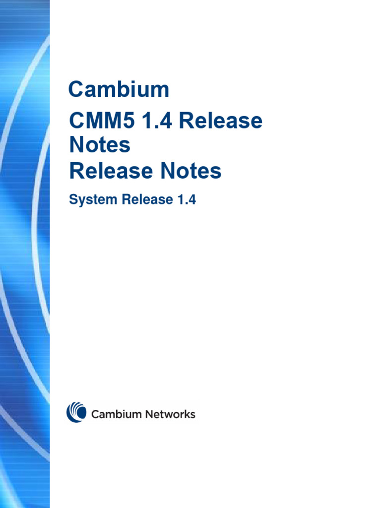 CMM5 v1.4 Release Notes 28-Sept-2018 | PDF | Computing | Computer ...