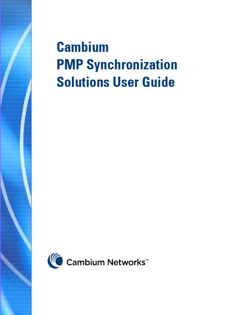 PMP Synchronization Solutions User Guide v6 | PDF | Electromagnetic ...