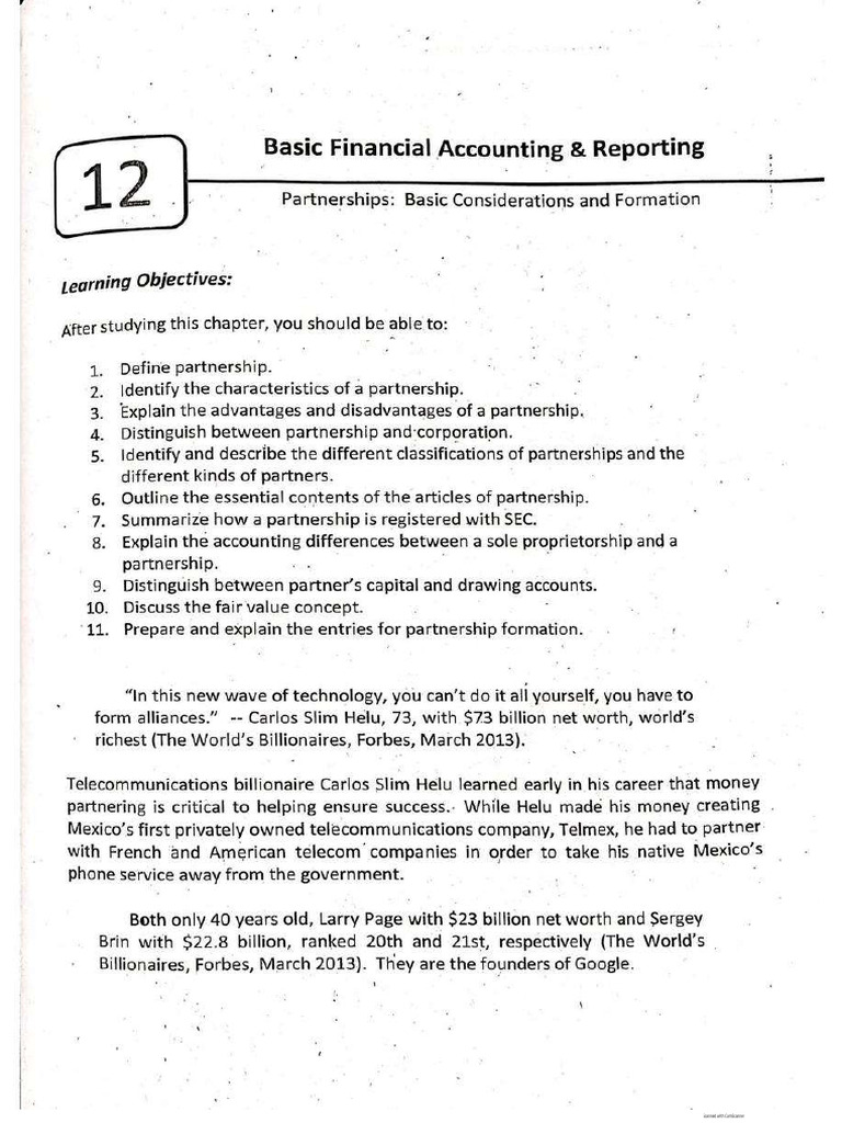 PLSP Accounting-Partnership | PDF