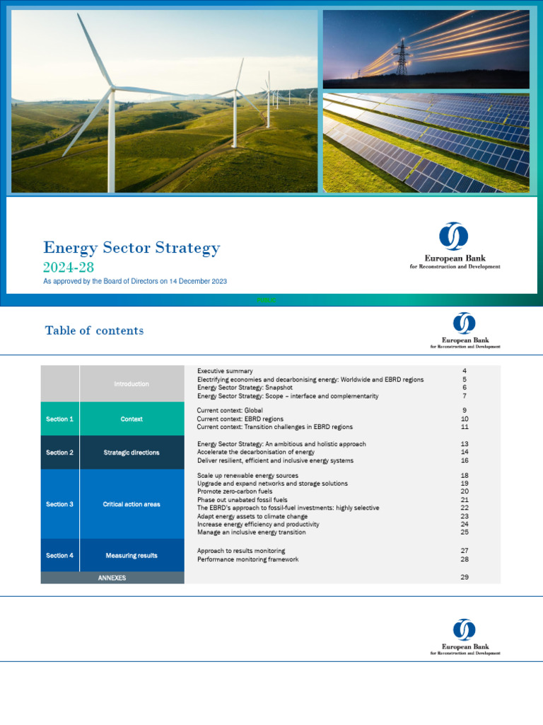 EBRD Energy Sector Strategy 2024-28 | PDF | Climate Change Mitigation ...