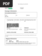 Sample IndiGo Ticket | PDF