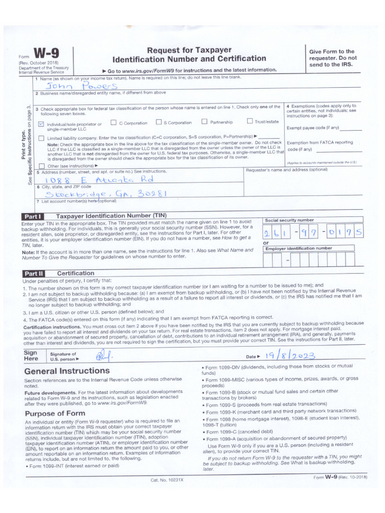 W9 | PDF