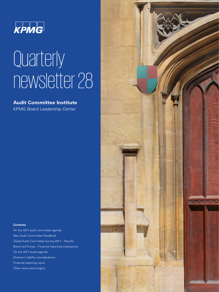 Aci Quarterly Newsletter Issue 28 New | PDF | Audit | Audit Committee