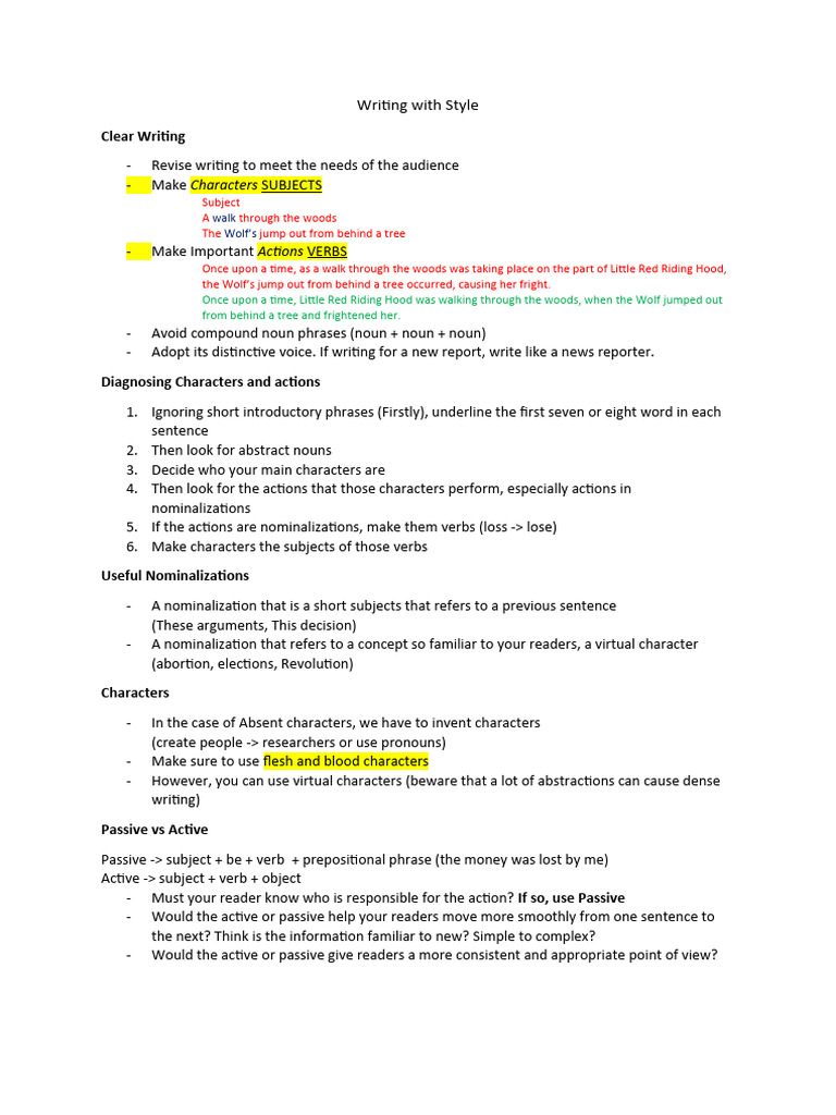 English Editing Guide | PDF | Verb | Subject (Grammar)