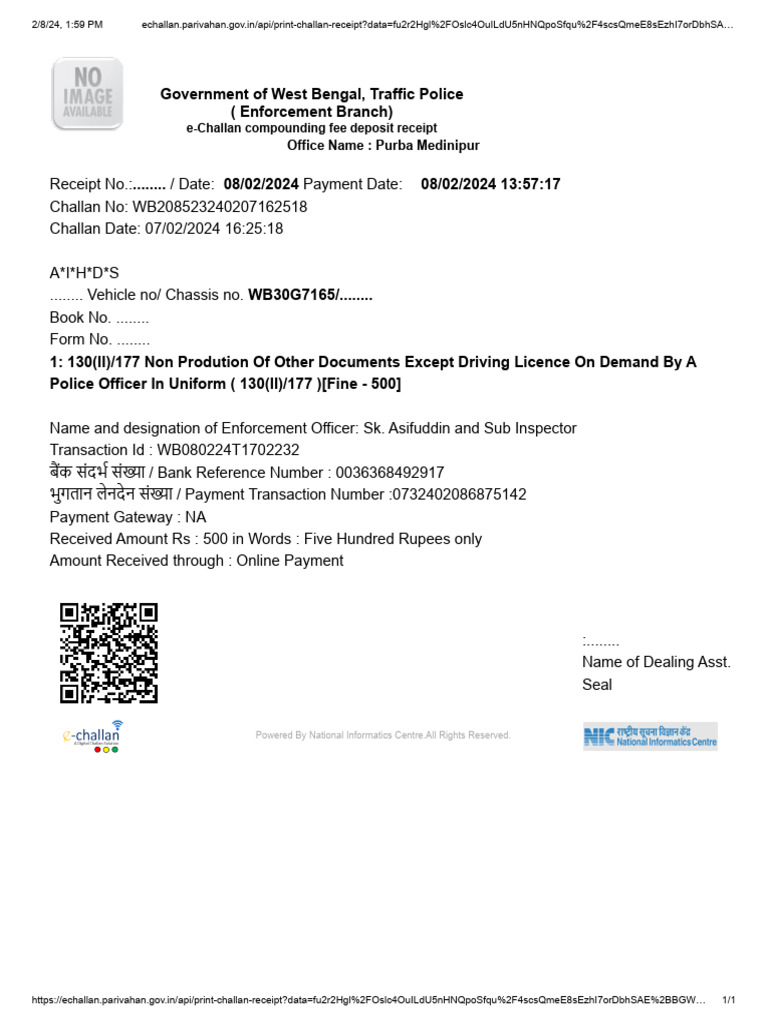 Challan Fine | PDF | Business