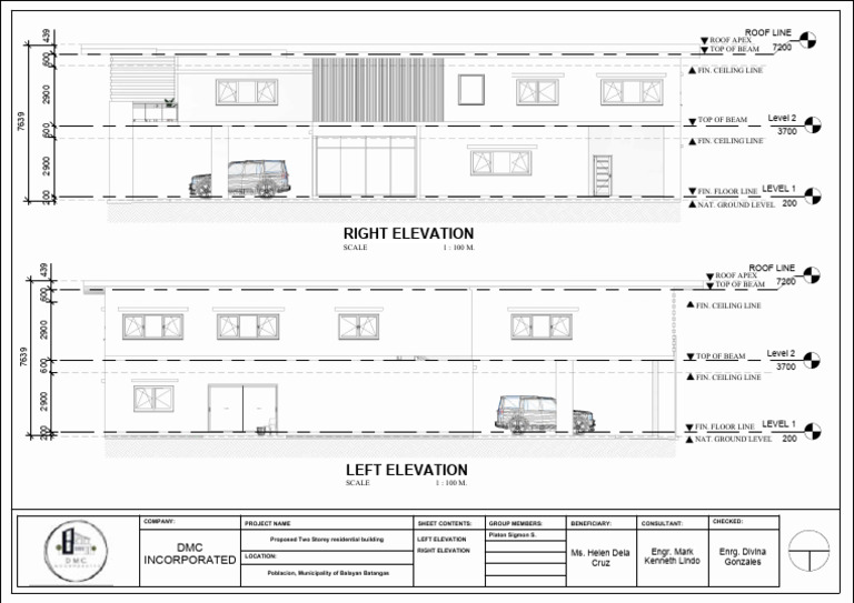 Proposed Two-Storey Building Plans | PDF | Buildings And Structures ...