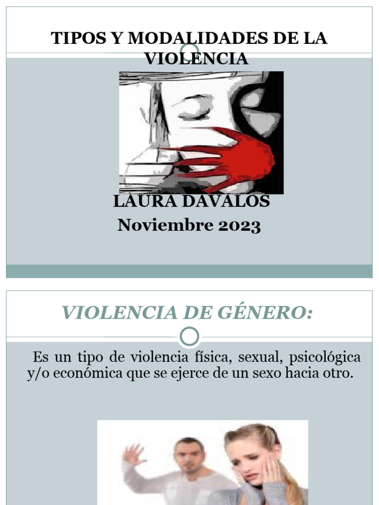 Tipos Y Formas De Violencia Pdf La Violencia Contra Las Mujeres