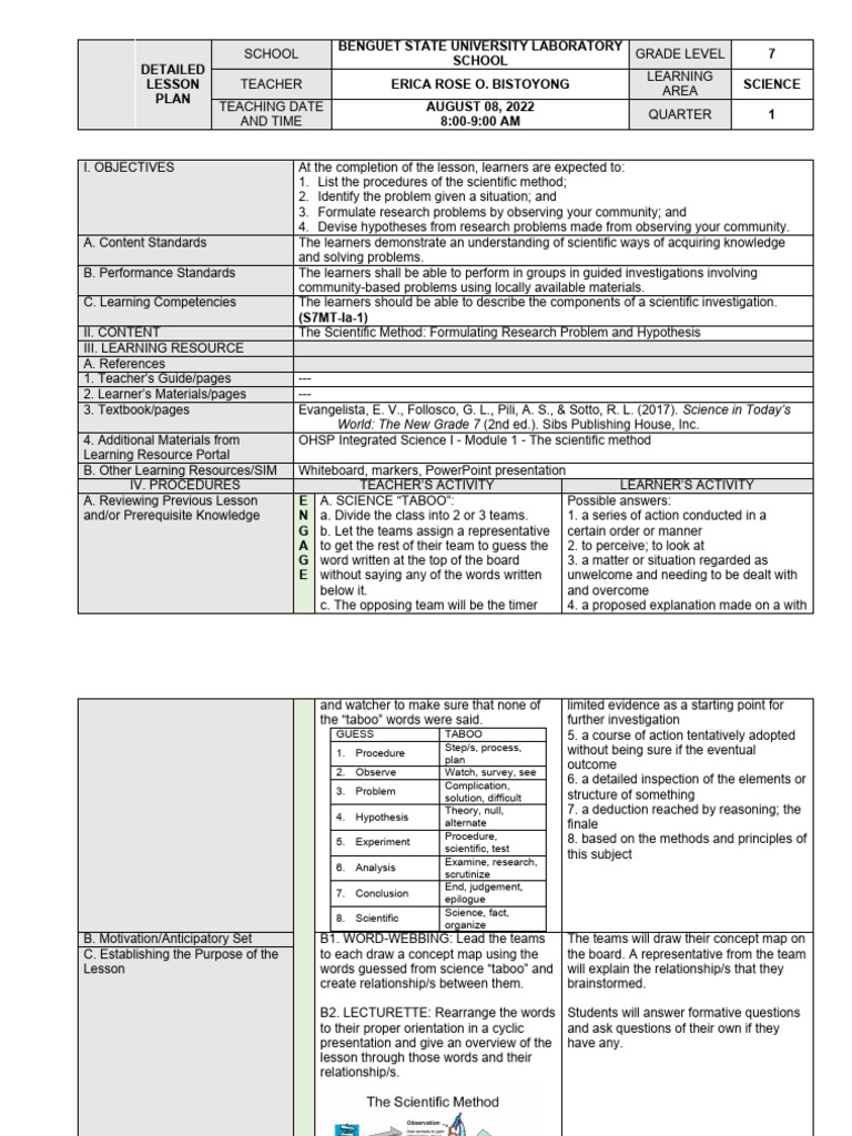 Erica Rose O. Bistoyong - DLP 3 - G7 - Unit 1 - Problem and Hypothesis ... Erica Rose O. Bistoyong - DLP 3 - G7 - Unit 1 - Problem and Hypothesis ...