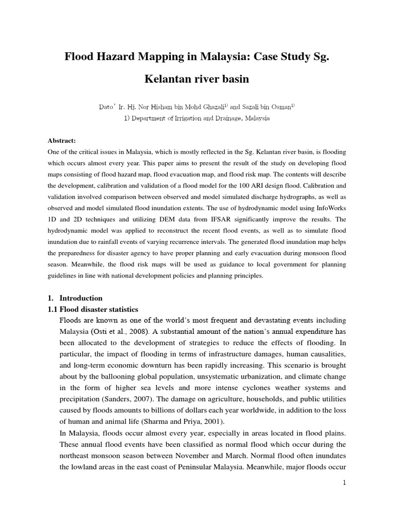 Malaysia HazardMap | PDF | Flood | River