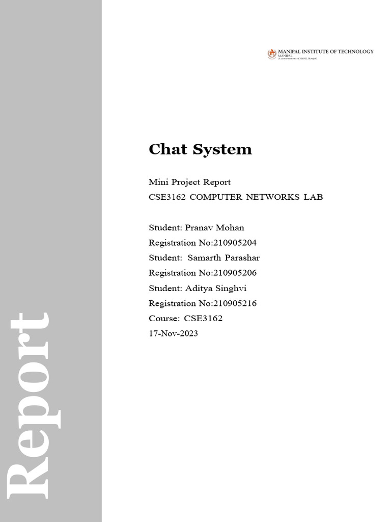 Cn Project Reference Pdf Clientserver Model Encryption 