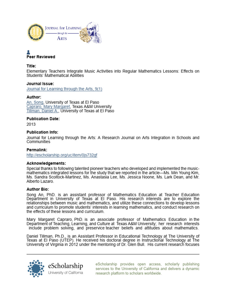 EJ1018326 | PDF | Mathematics | Teachers