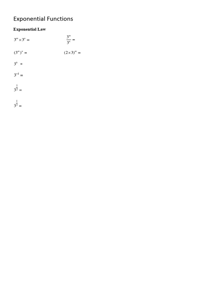 Exponential Function | PDF | Interest | Compound Interest
