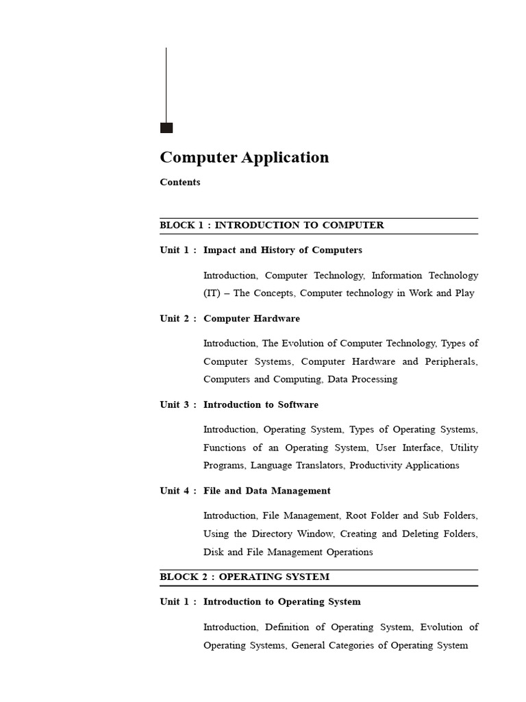 BBA-I T Applications in Business I | PDF | Operating System | Computer File