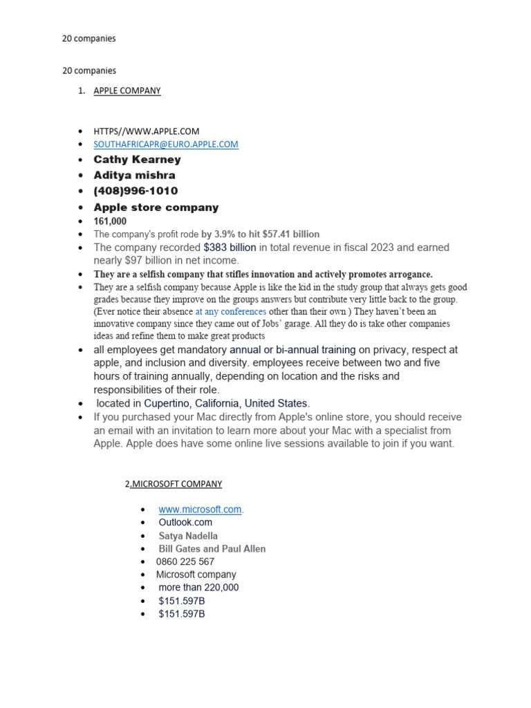 Cathy Kearney Aditya Mishra (408) 996-1010 Apple Store Company | PDF ...