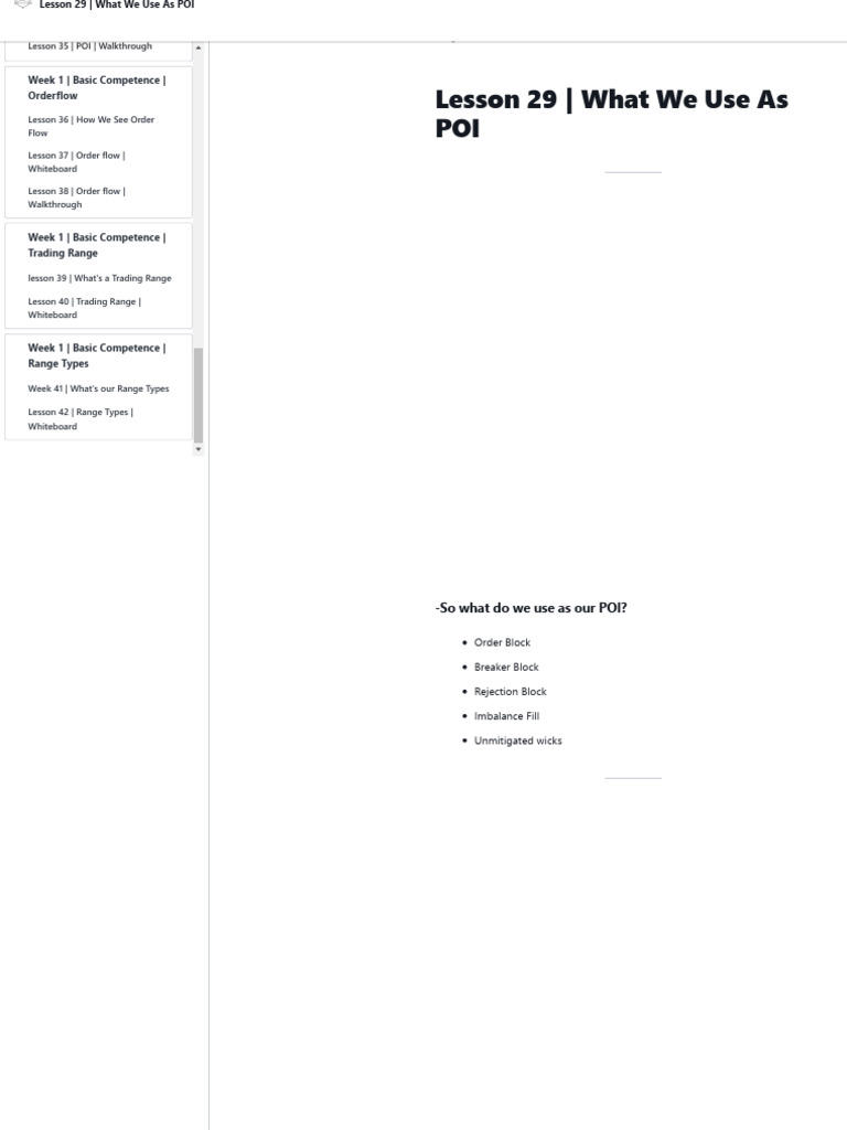 Lesson 29 What We Use As POI | PDF