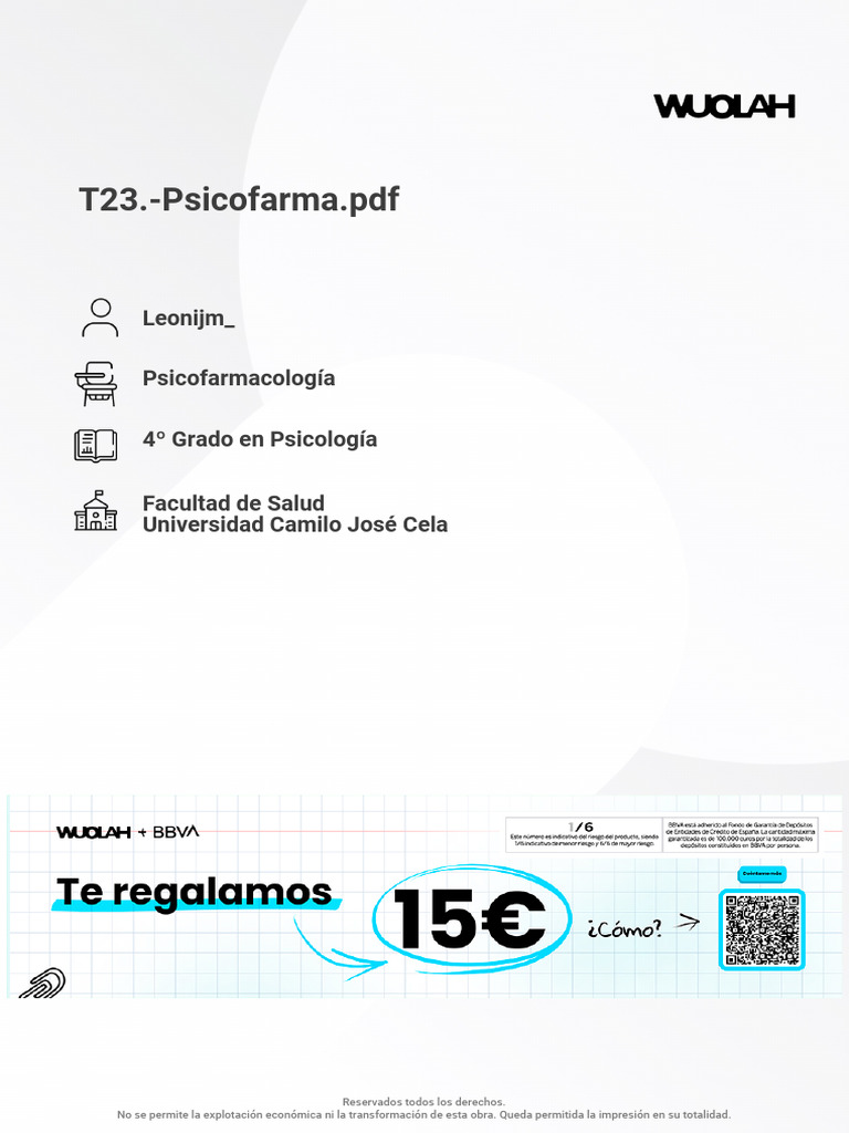 Free T23. Psicofarma | PDF | Benzodiazepinas | Antidepresivo