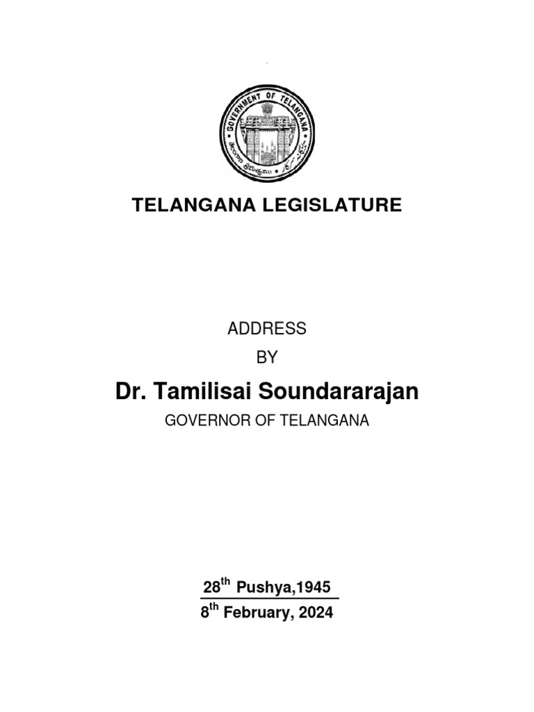 Governor Speech 2024 English | PDF | Sustainable Energy | Small And ...