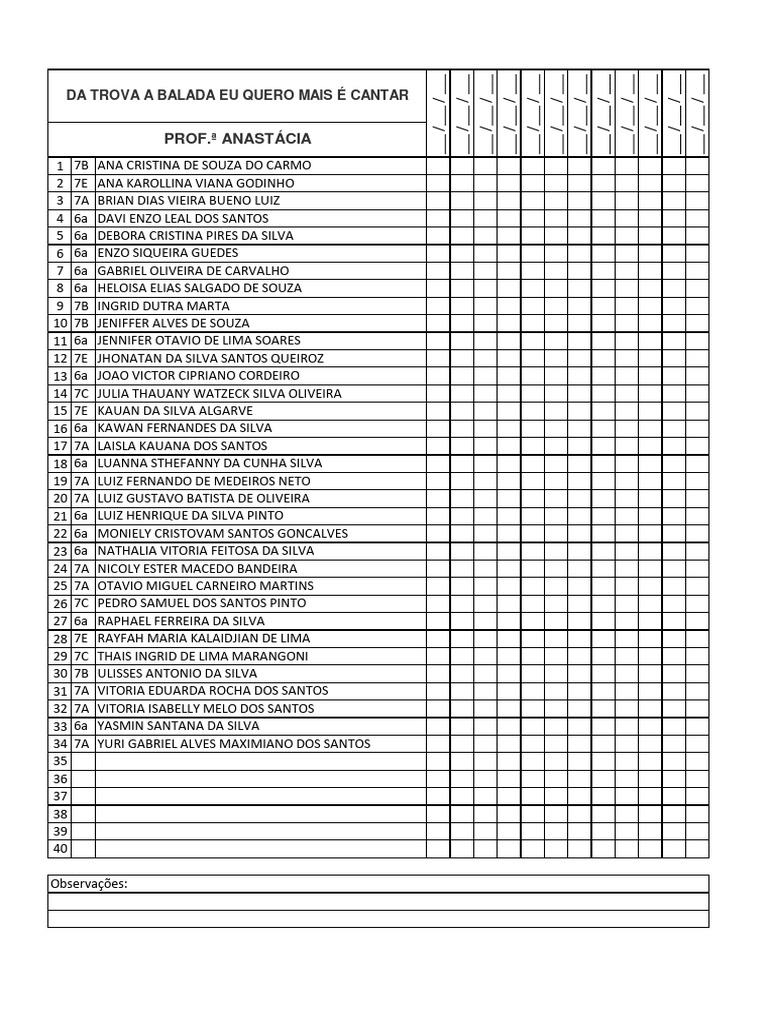 Chamada Eletivas 2ºsem - 2022 | PDF