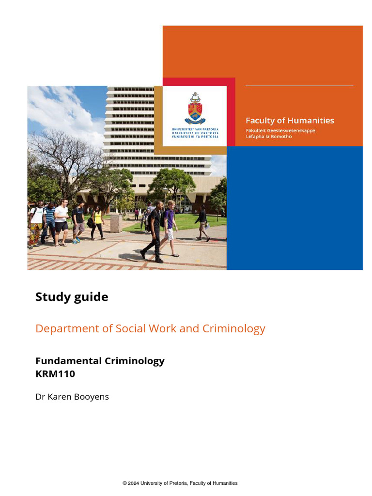 Fundamental Crim Study Guide 2024 | PDF | Criminology | Forensic Science