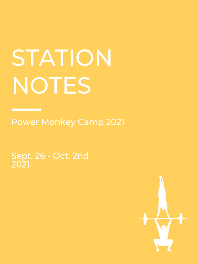 Power Monkey Camp 16 | PDF | Anatomical Terms Of Motion | Human Anatomy