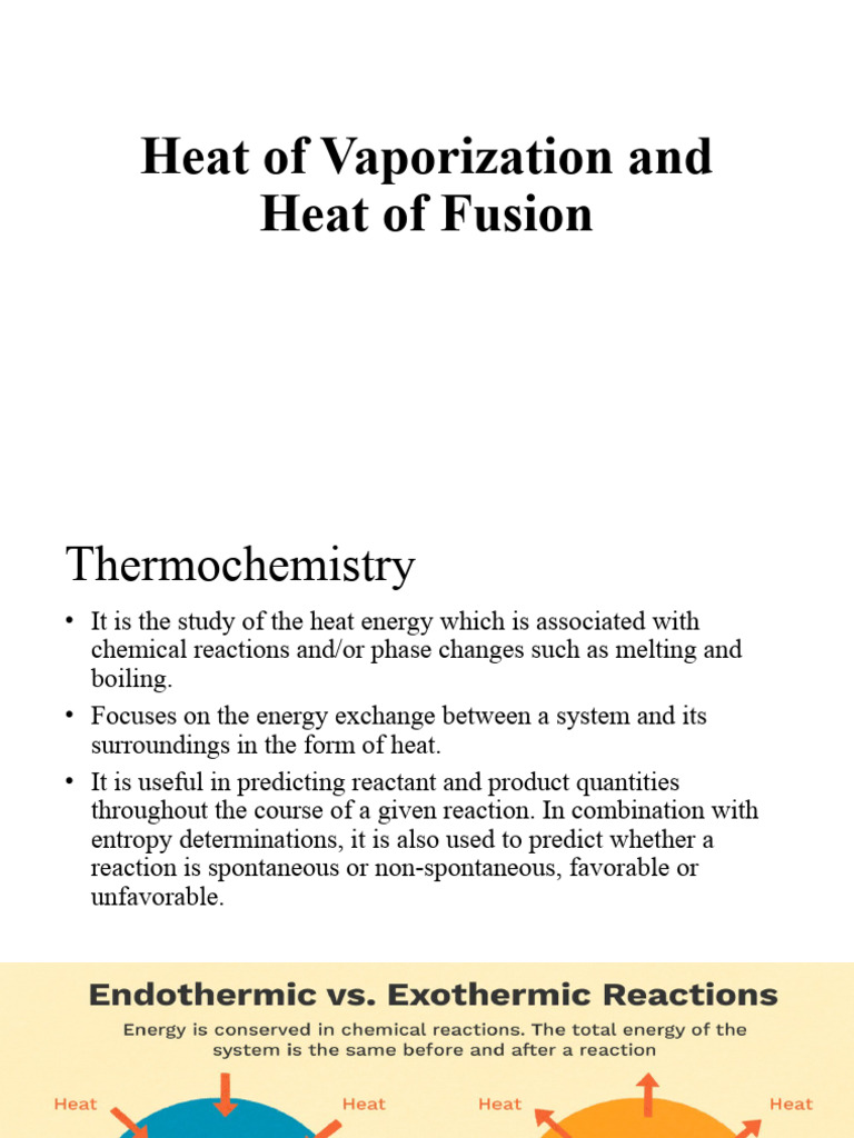 Heat of Vaporization and Fusion Explained | PDF | Latent Heat | Heat