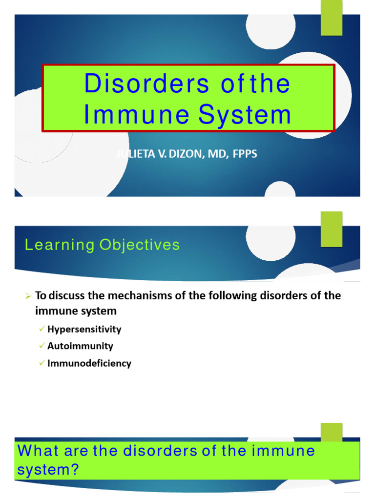 Immune System Disorders Explained | PDF | Allergy | Immune System