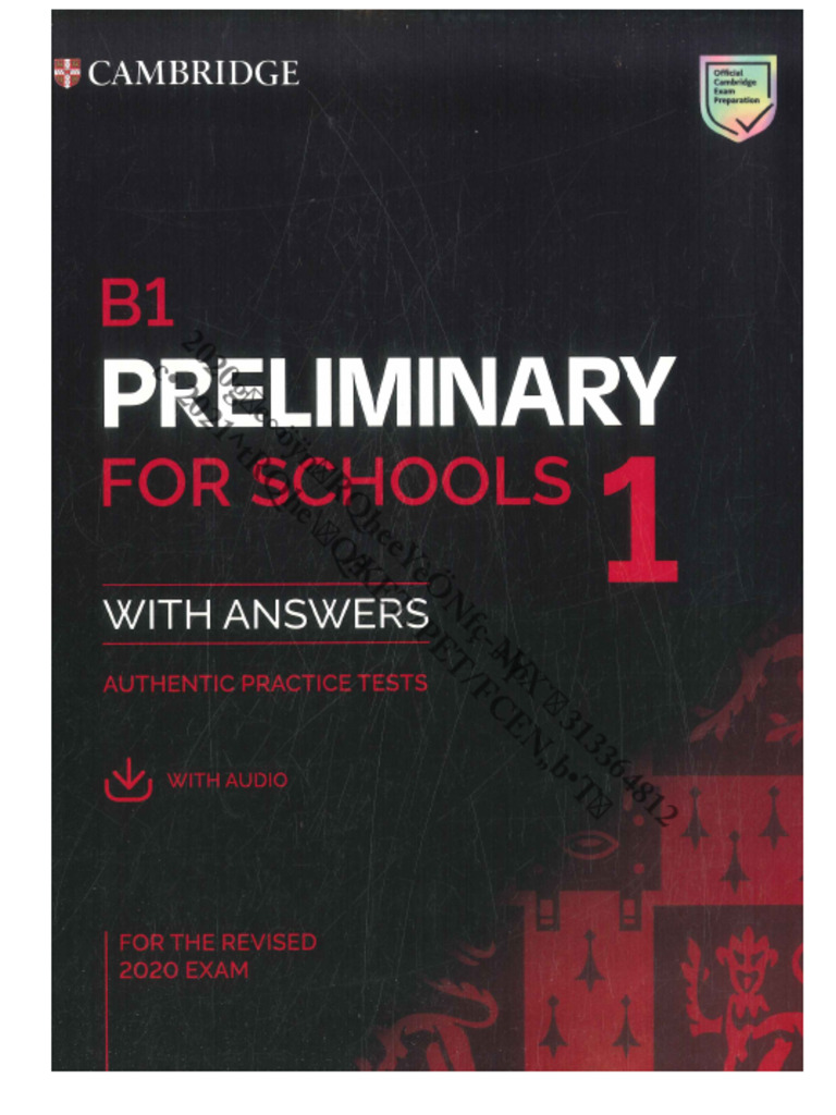b1 Preliminary For Schools 1 | PDF