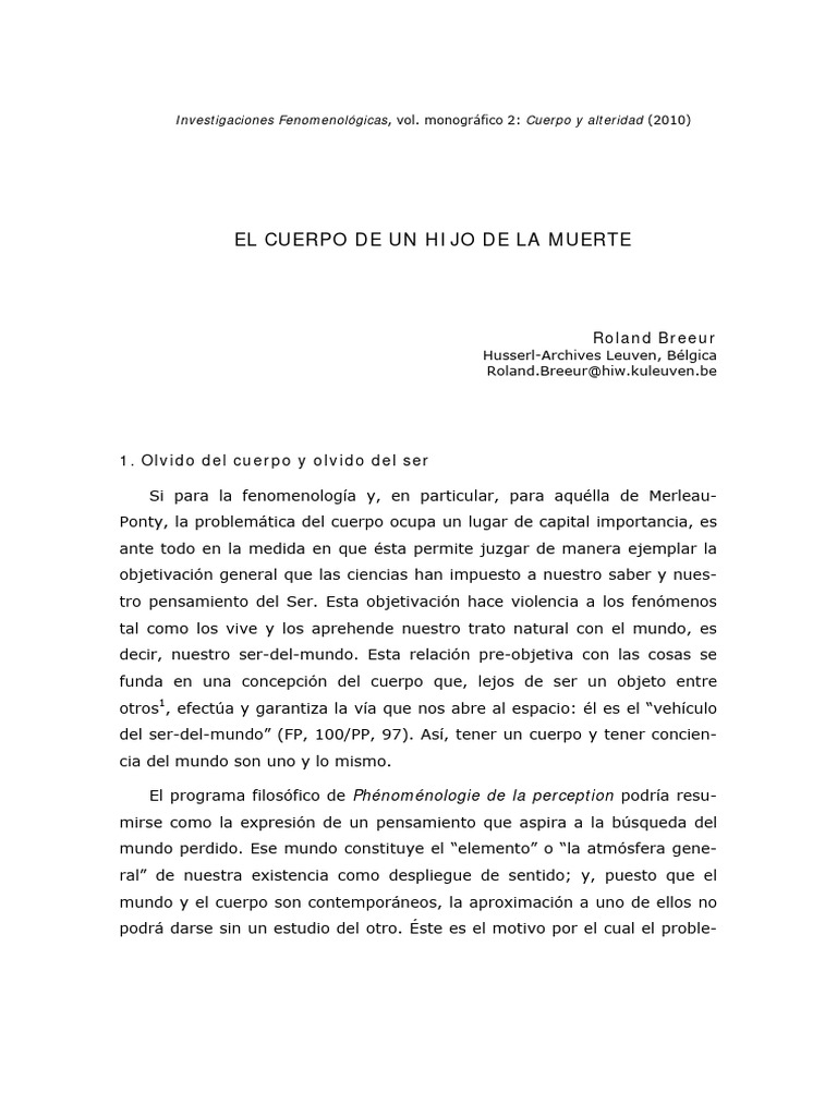 02 Breeur | PDF | Ontología | Pensamiento