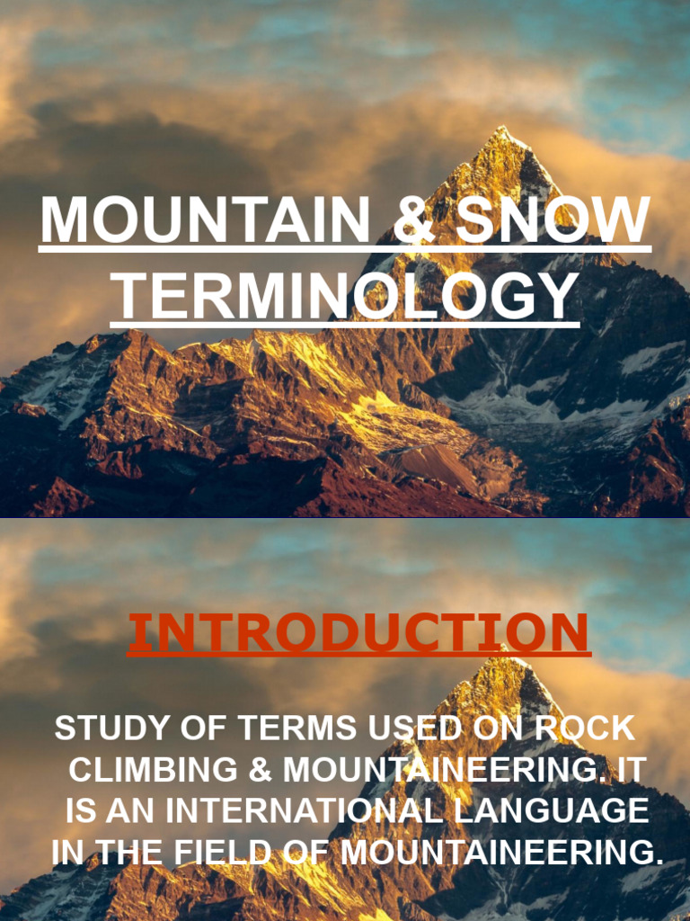 Mountain Terminology | PDF | Glacier | Valley