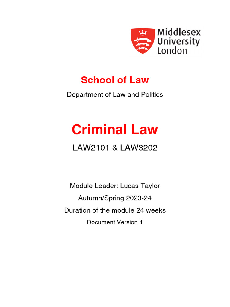 Criminal Law Handbook | PDF | Educational Assessment | Multiple Choice