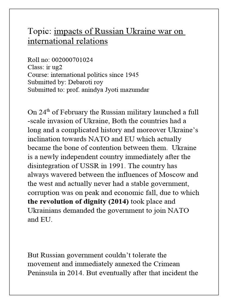 Topic | PDF | Ukraine | Russia