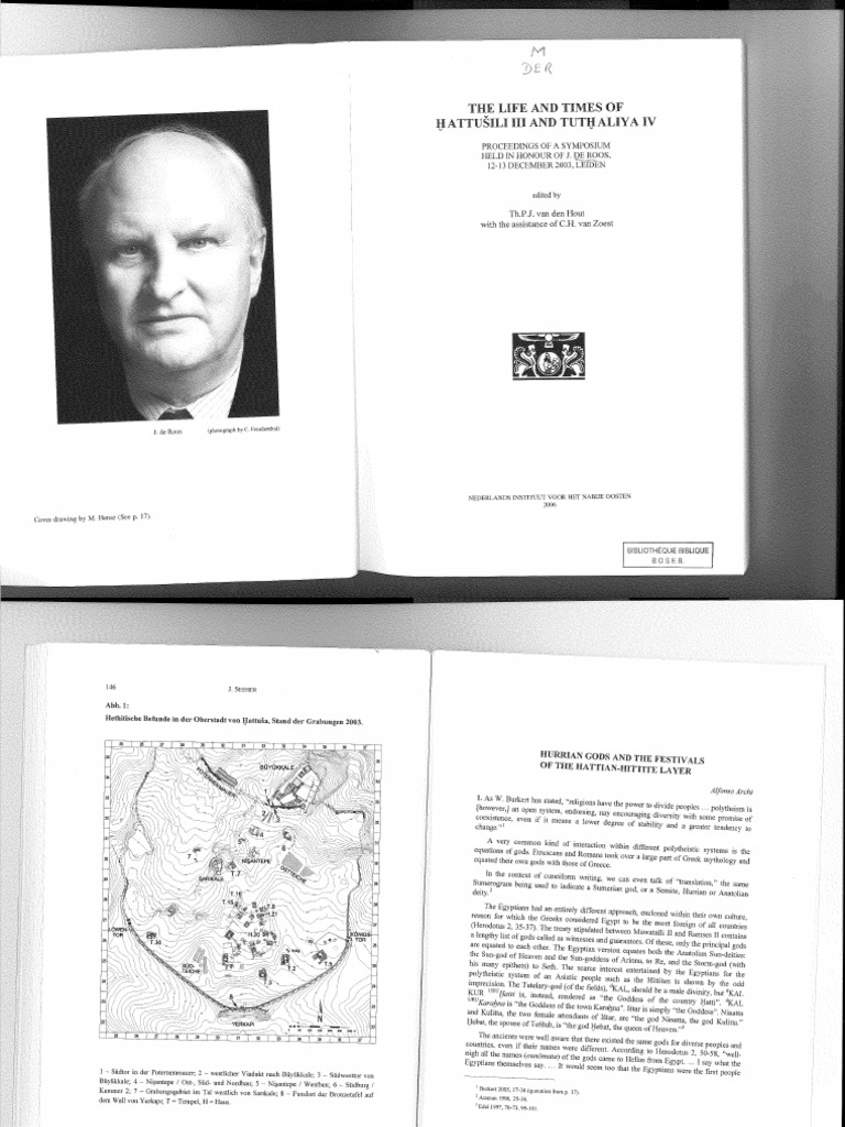 A. ARCHI, Hurrian Gods and The Festivals of The Hattian-Hittite Layer ...