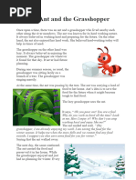 Ant and The Grasshopper . | PDF | Fable