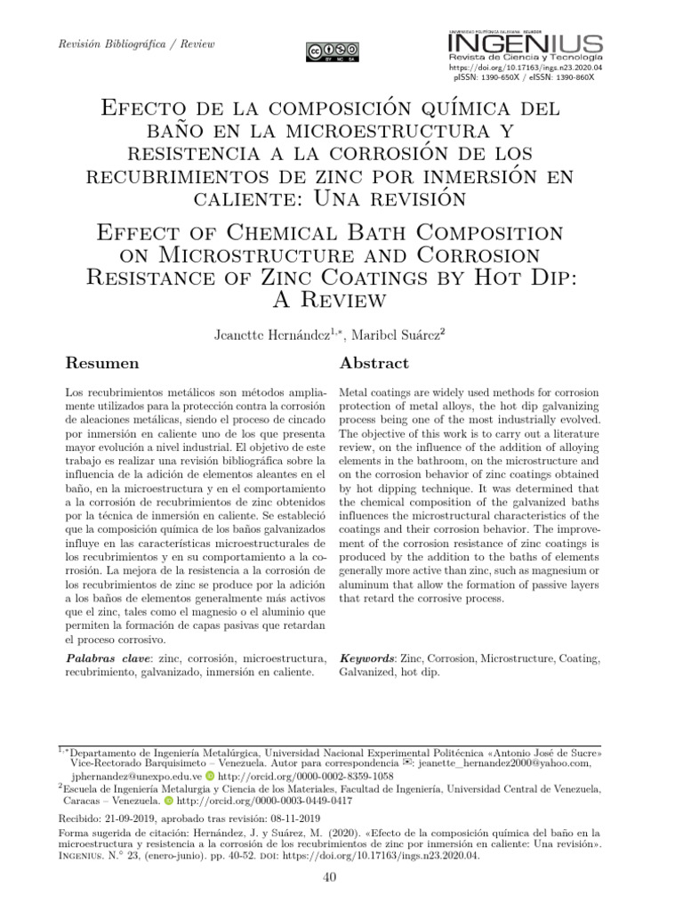 3422 Article Text 21879 4 10 20200116 Pdf Corrosión Zinc 