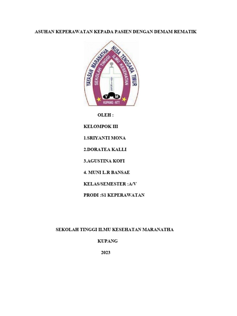 Asuhan Keperawatan Demam Rematik Anak | PDF | Sains & Matematika