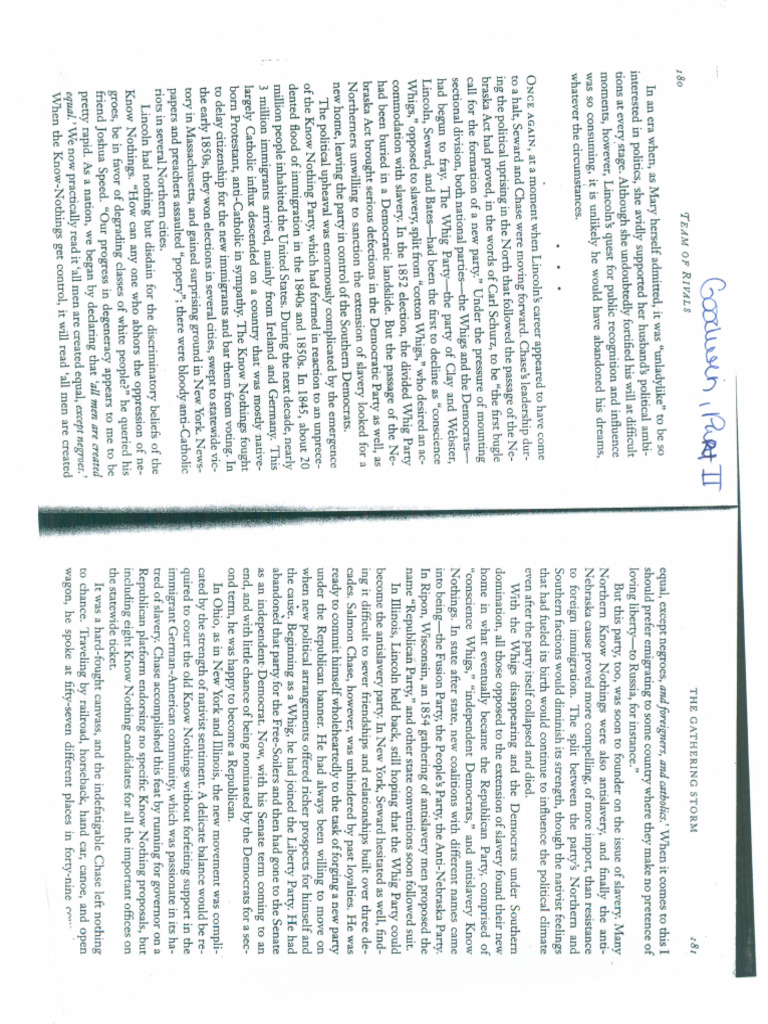 Team of Rivals Part 2 | PDF