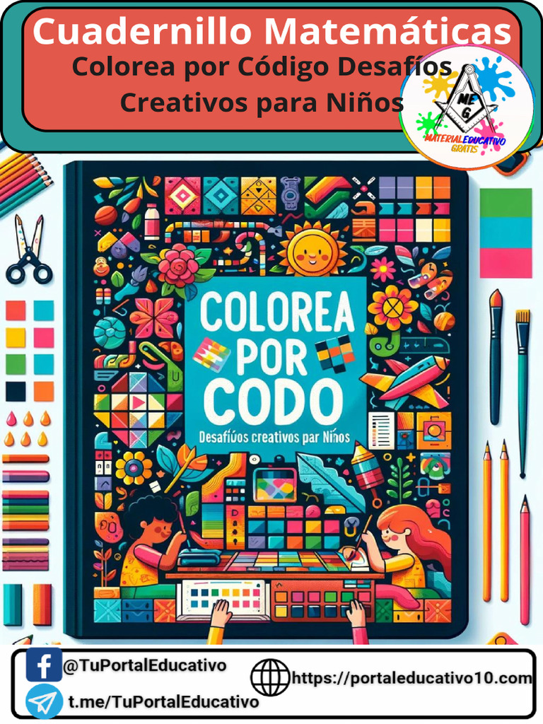 Colorea Por Codigo Desafios Creativos para Niños | PDF