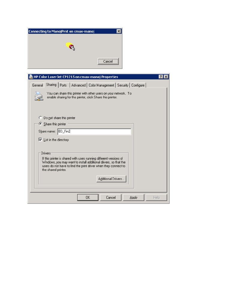Sun Printer Configuration | PDF