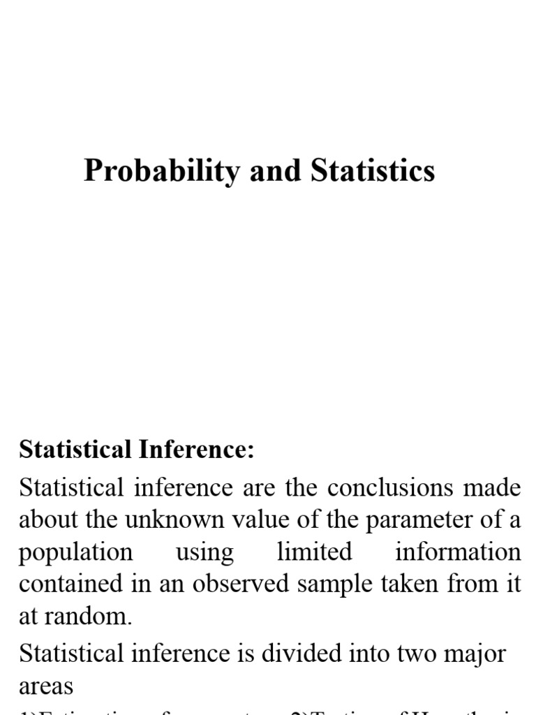 Lecture | PDF | Null Hypothesis | Hypothesis