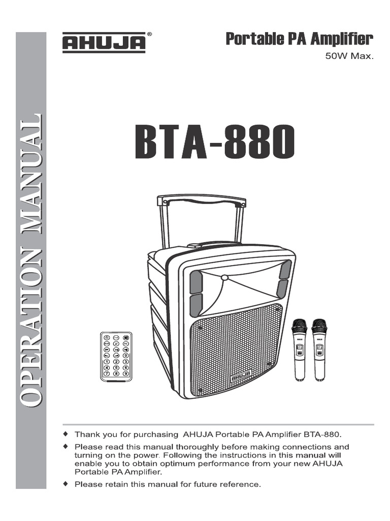 Bta 880 - Om | PDF