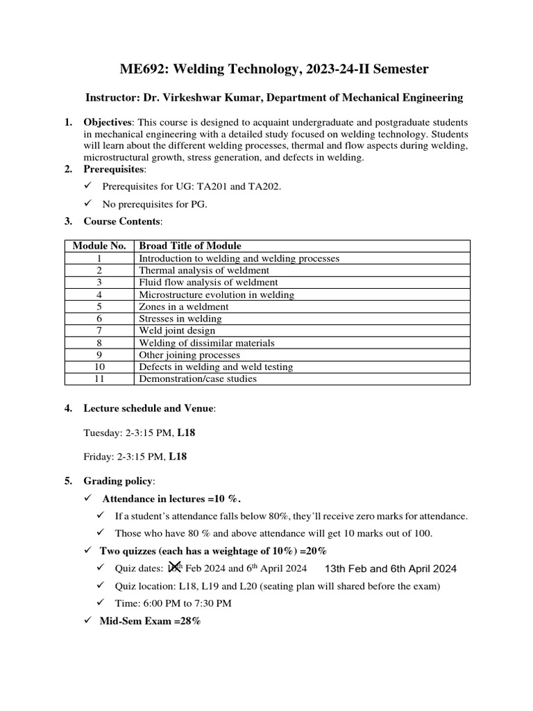 Welding Technology Course Overview | PDF | Welding | Construction