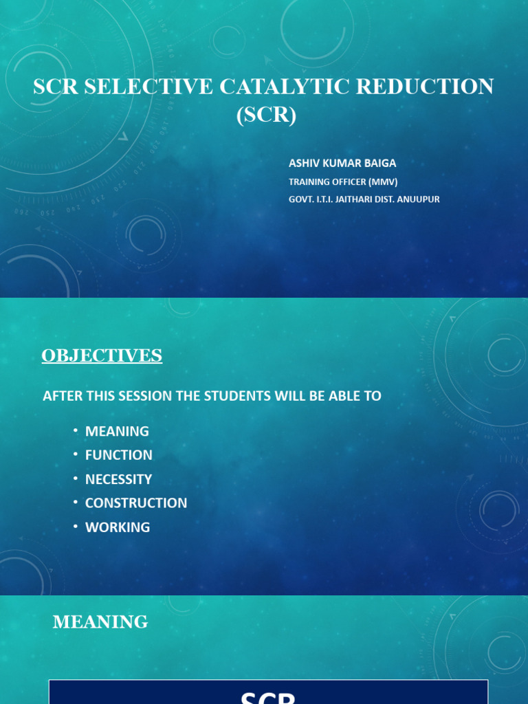 Scr Selective Catalytic Reduction Pdf